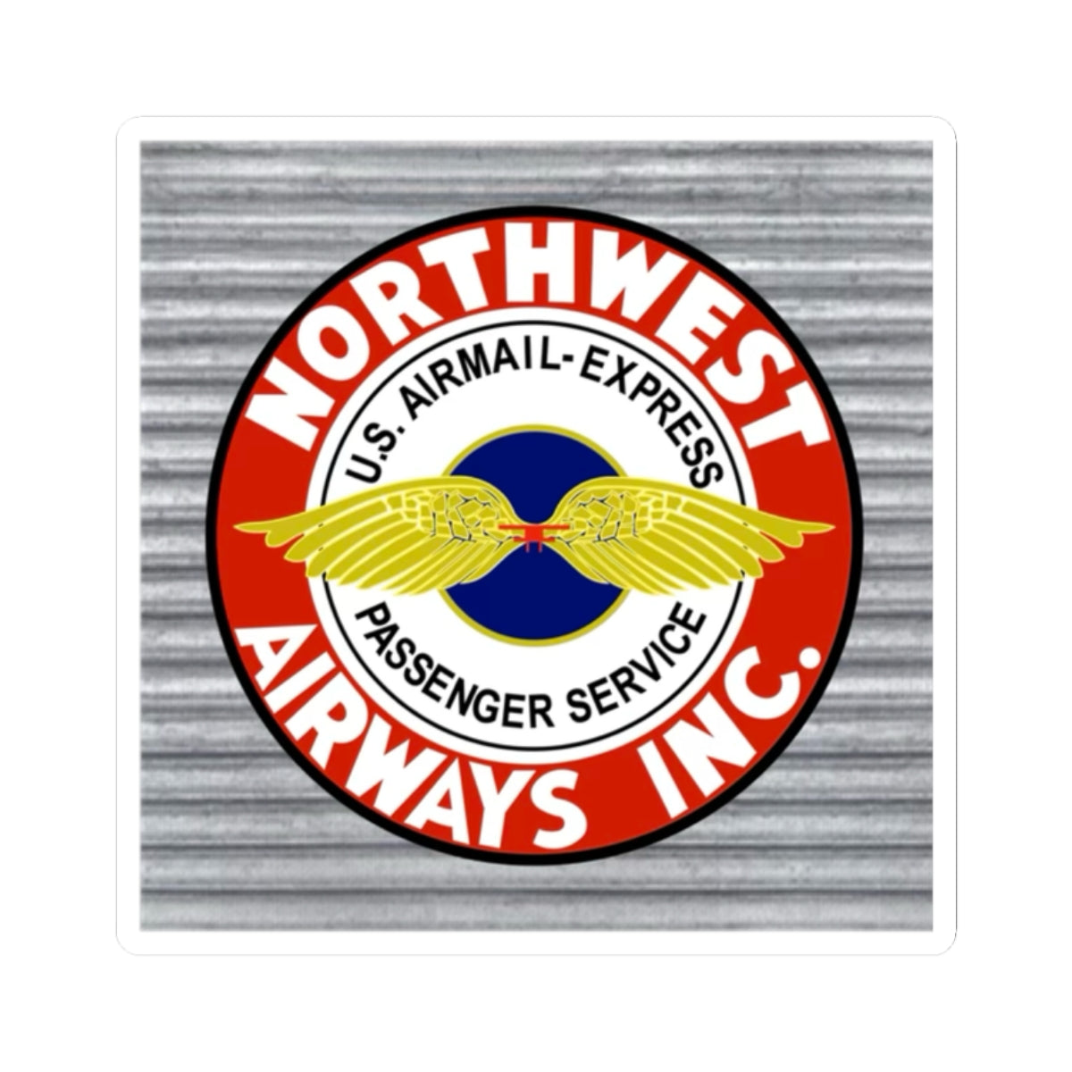 Vinyl Sticker - Northwest Airways 1920s Passenger Service Logo ...