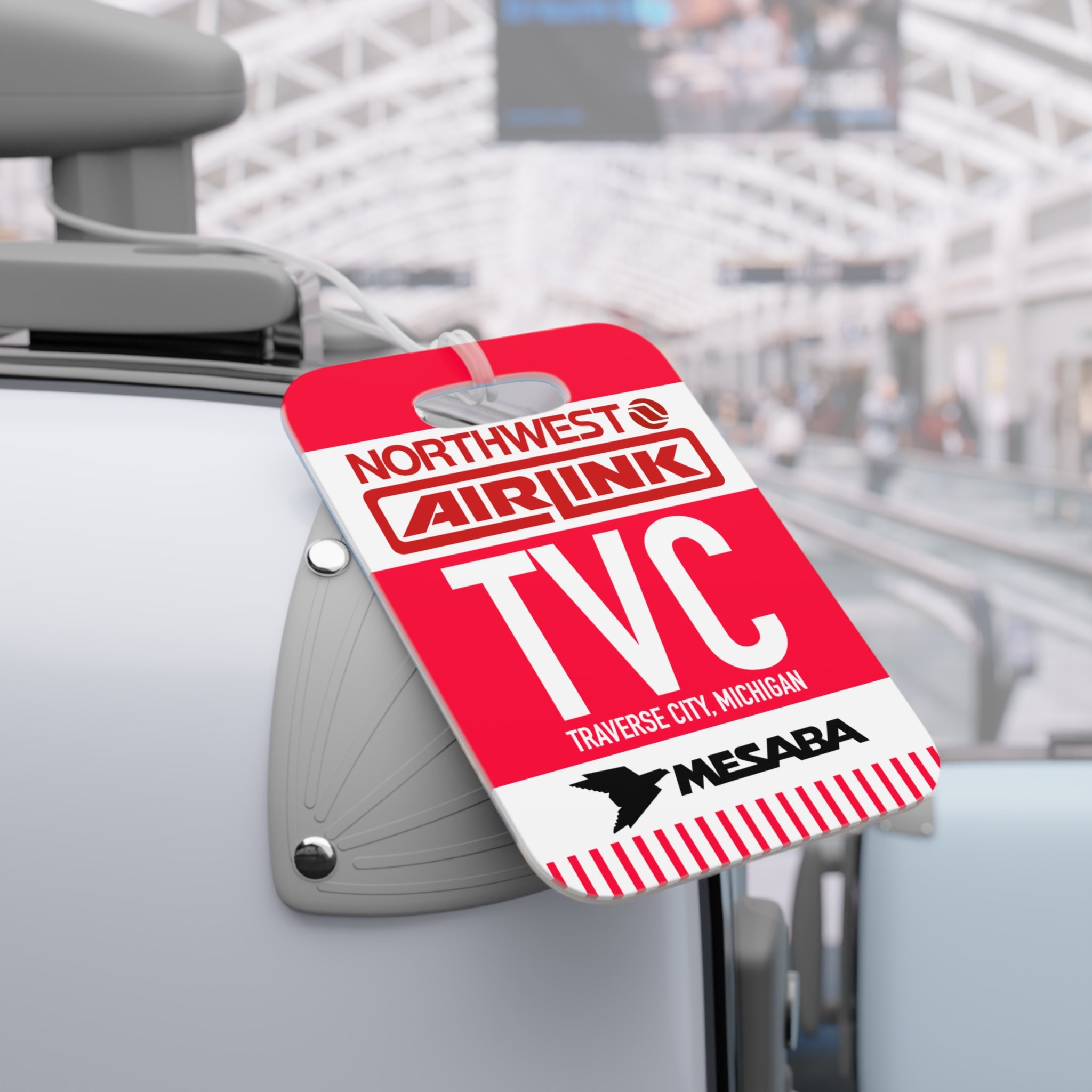 Luggage Tag - 2-sided acrylic - Northwest Airlink / Mesaba Hometown Se ...